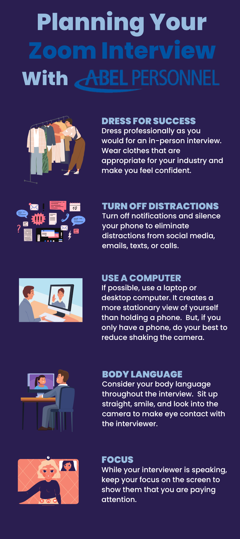 Planning Your Zoom Interview With Abel Personnel - Abel Personnel