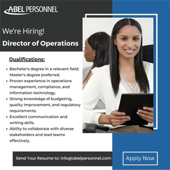 Director of Operations jobs in Harrisburg, PA - Abel Personnel